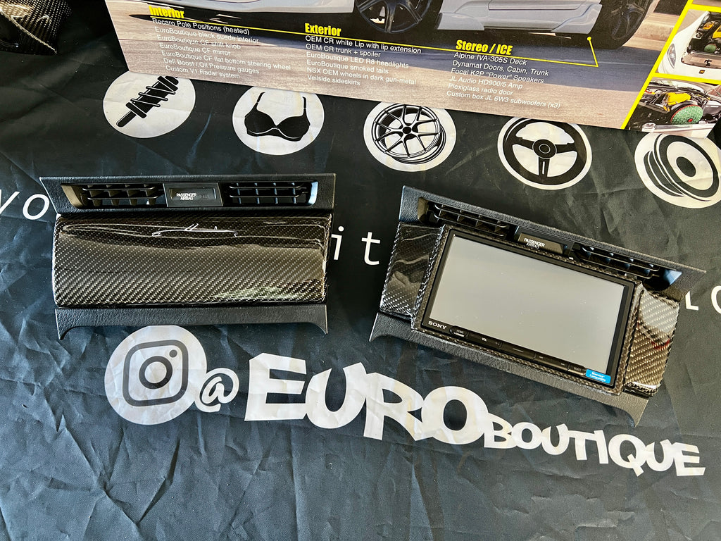 Honda S2000 custom Double DIN Radio Solution Carbon Fiber Trim ...