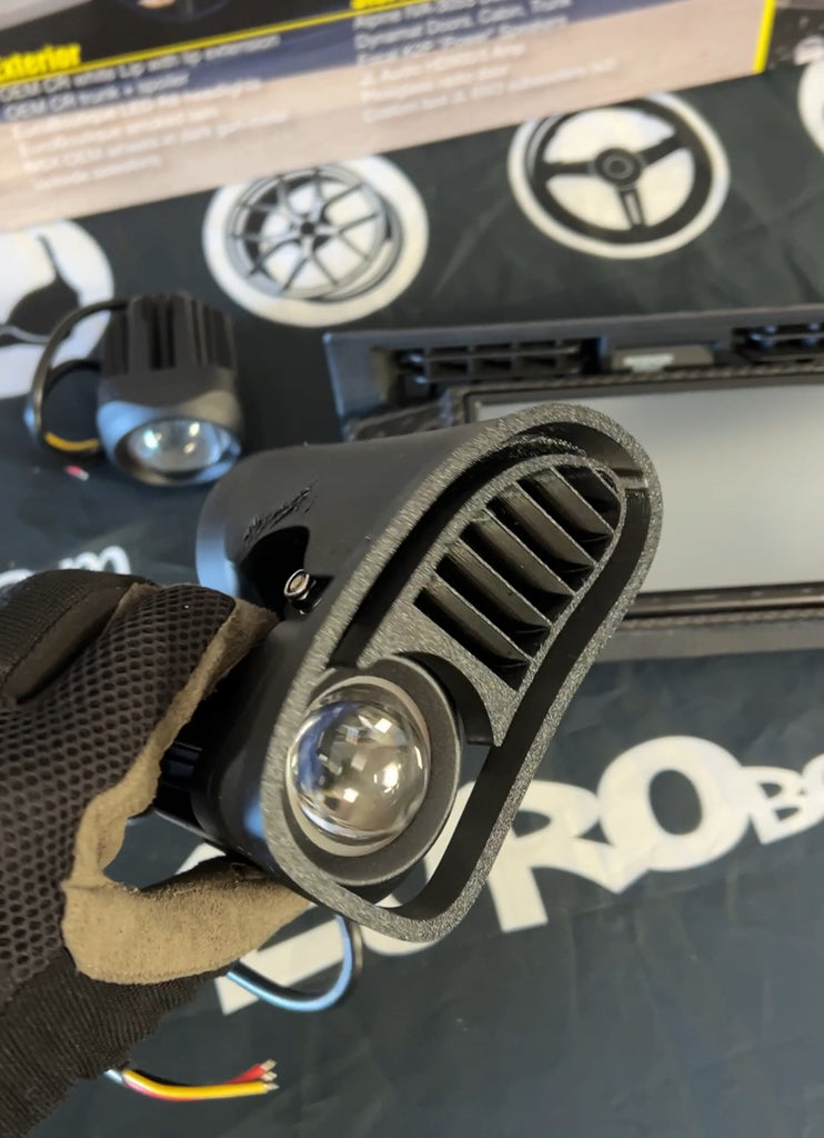 s2000 AP2 Custom Brake Duct Vents with Integrated LED Fog Lights ...