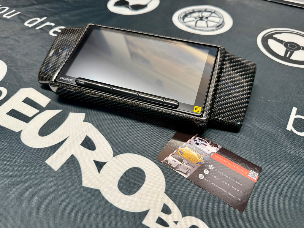 Honda S2000 custom Double DIN Radio Solution with Carbon Fiber Trim ...