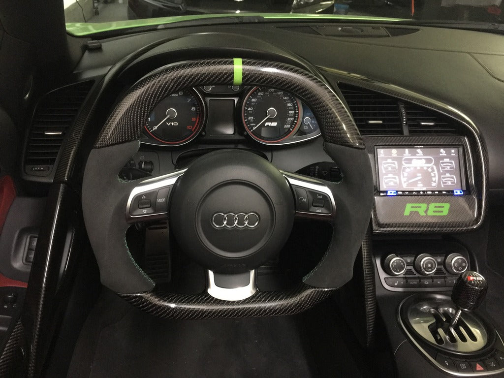 Audi R8 Carbon Fiber Double DIN Radio Custom Trim Bezel – EuroBoutique.us