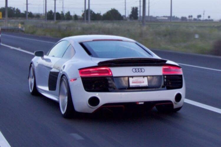 Audi R8 Gen-1 Carbon Fiber 3-Piece Duckbill Trunk Lip Spoiler for COUP ...