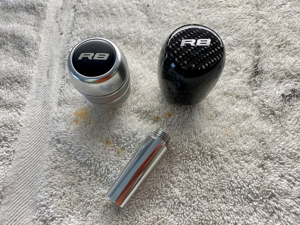 Audi R8 Carbon Fiber Shift Knob for 6MT or Paddle Shift S-Tronic R-tro ...