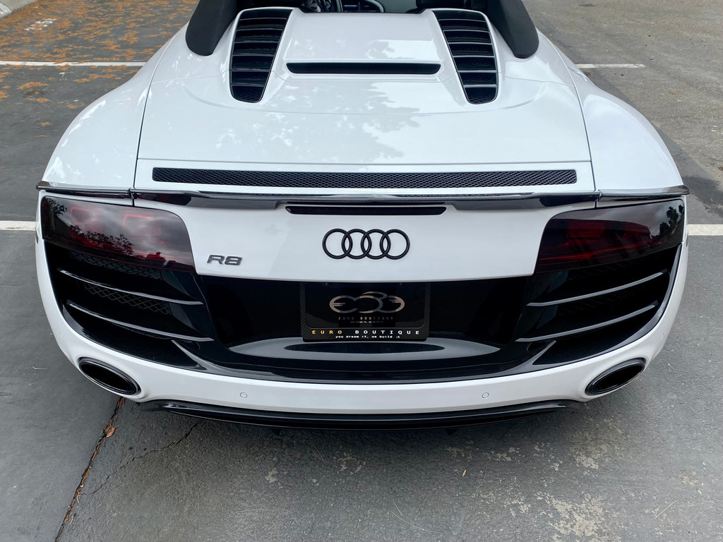 Audi R8 Gen-1 Carbon Fiber 3-Piece Duckbill Trunk Lip Spoiler for SPYD ...