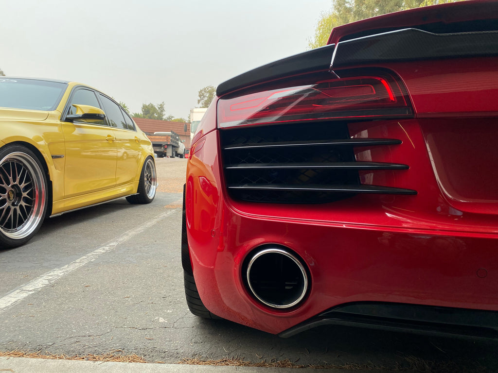 Audi R8 Gen-1 Carbon Fiber 3-Piece Duckbill Trunk Lip Spoiler for COUP ...