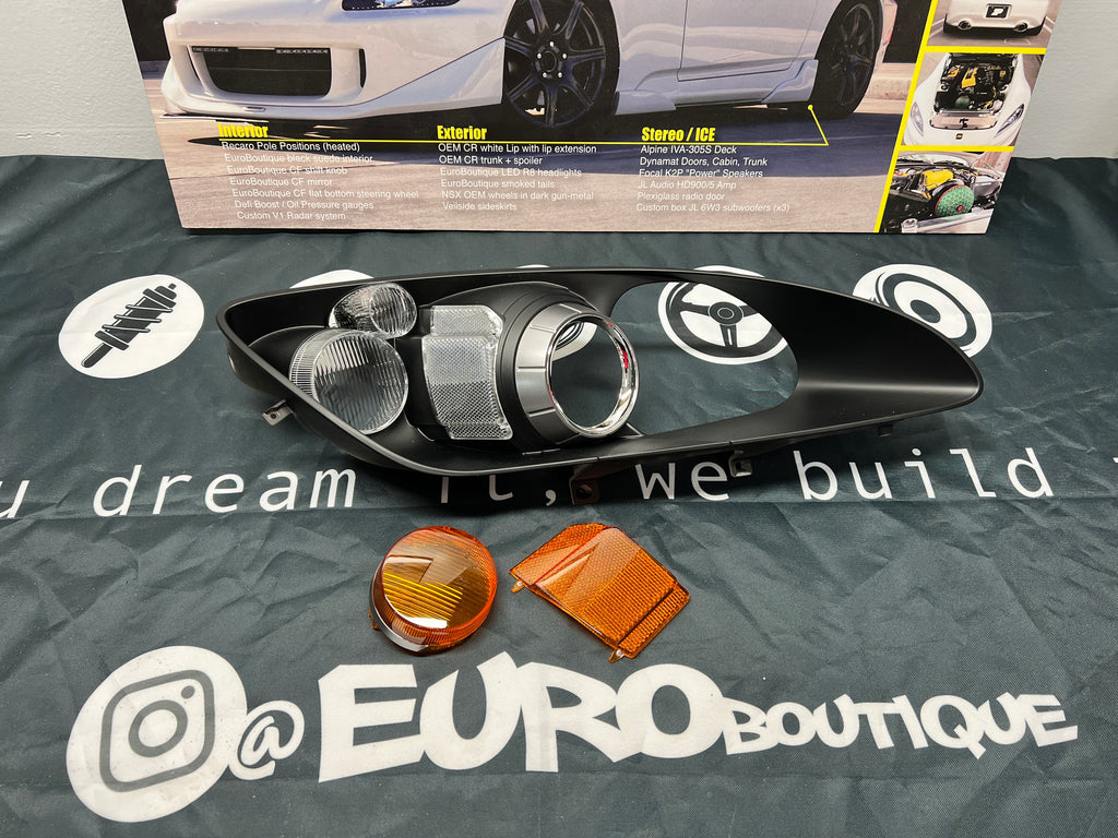 s2000 OEM AP2 headlights housings with clear diffusers – EuroBoutique.us