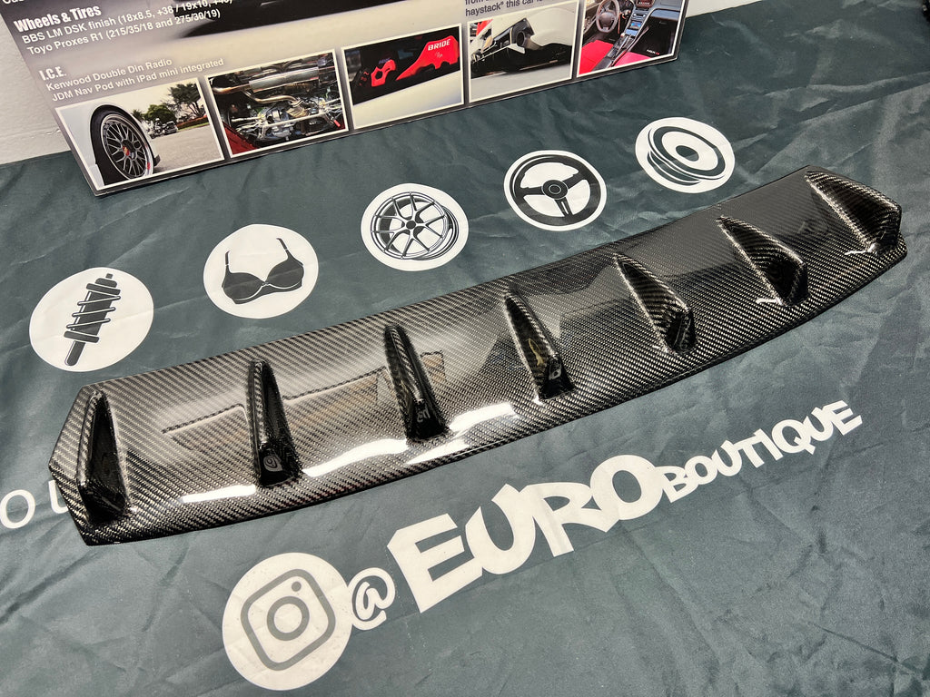 Carbon Fiber 7-fin Rear Custom Diffuser – EuroBoutique.us