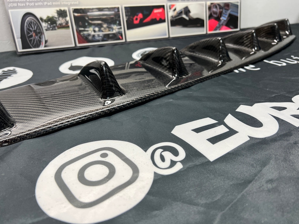 Carbon Fiber 7-fin Rear Custom Diffuser – EuroBoutique.us