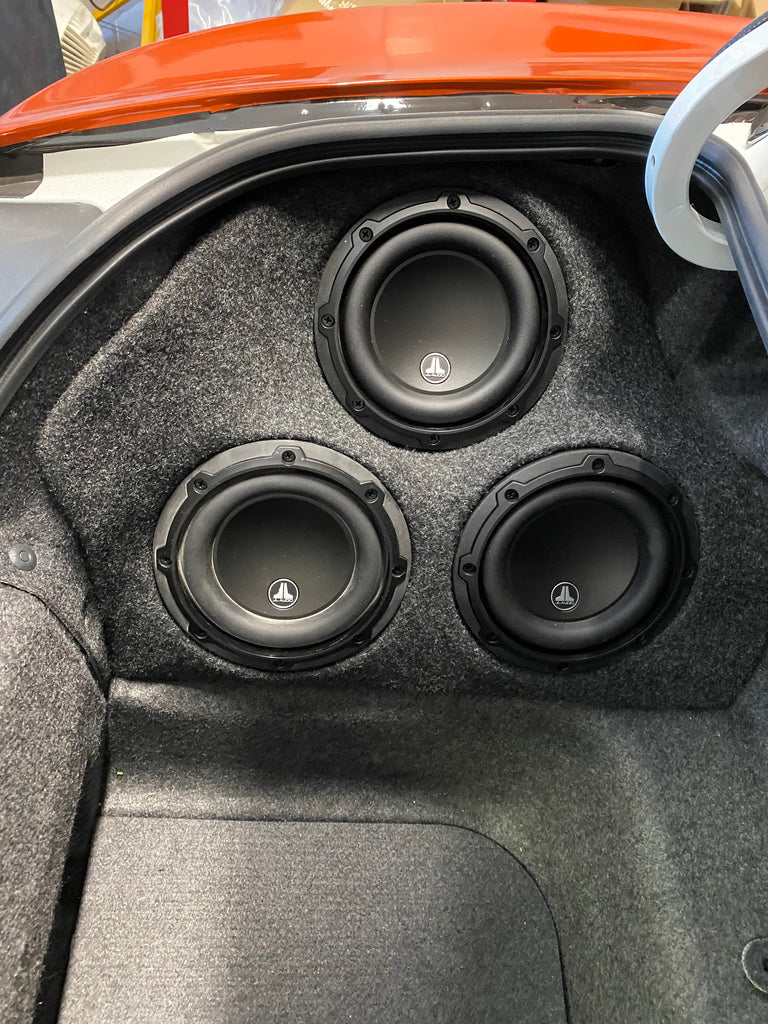 Honda S2000 Custom Fiberglass Triple 6" Subwoofer Box for Driver Side ...