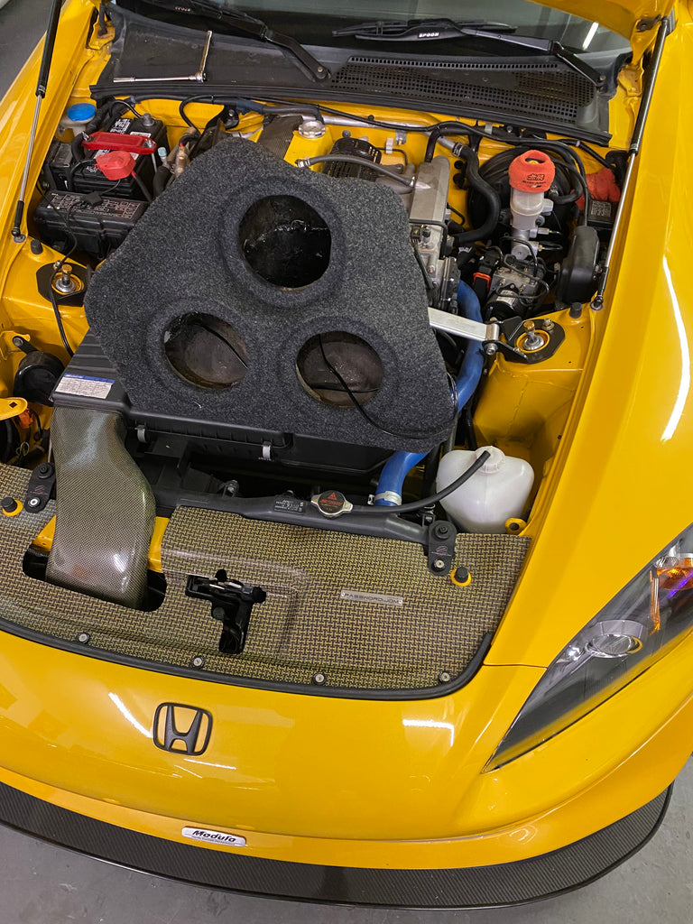 Honda S2000 Custom Fiberglass Triple 6" Subwoofer Box for Driver Side ...