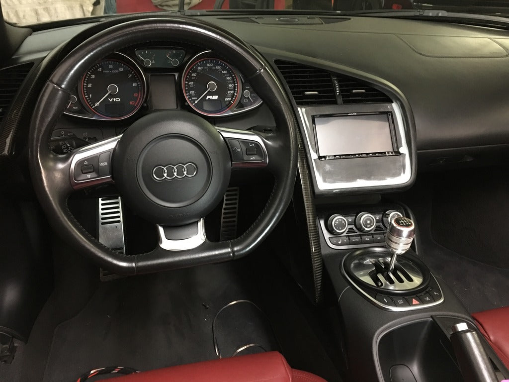 Audi R8 Carbon Fiber Double DIN Radio Custom Trim Bezel – EuroBoutique.us