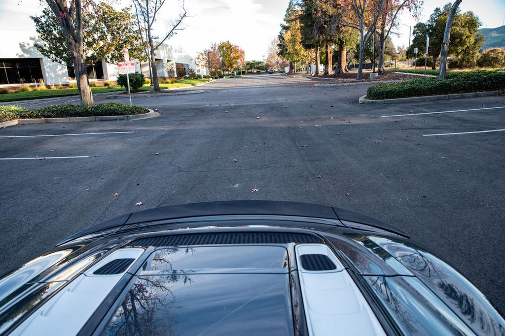 Audi R8 Gen2 Spyder Convertible Carbon Fiber 3-Piece Trunk Lip Spoiler ...